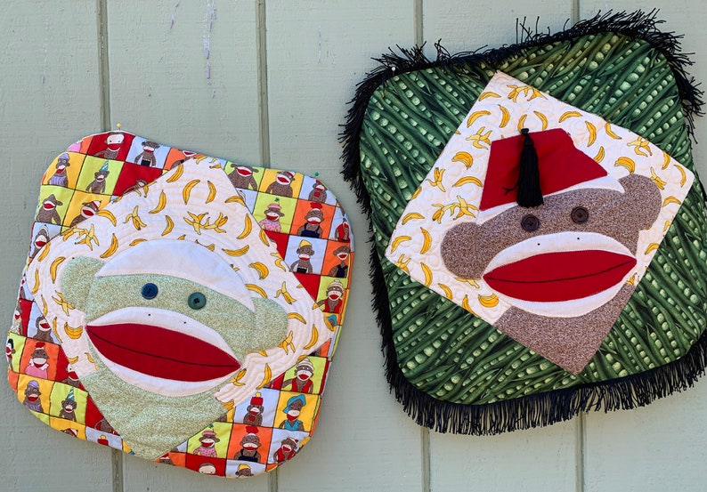 Sock Monkey Applique Quilt Pattern - Etsy