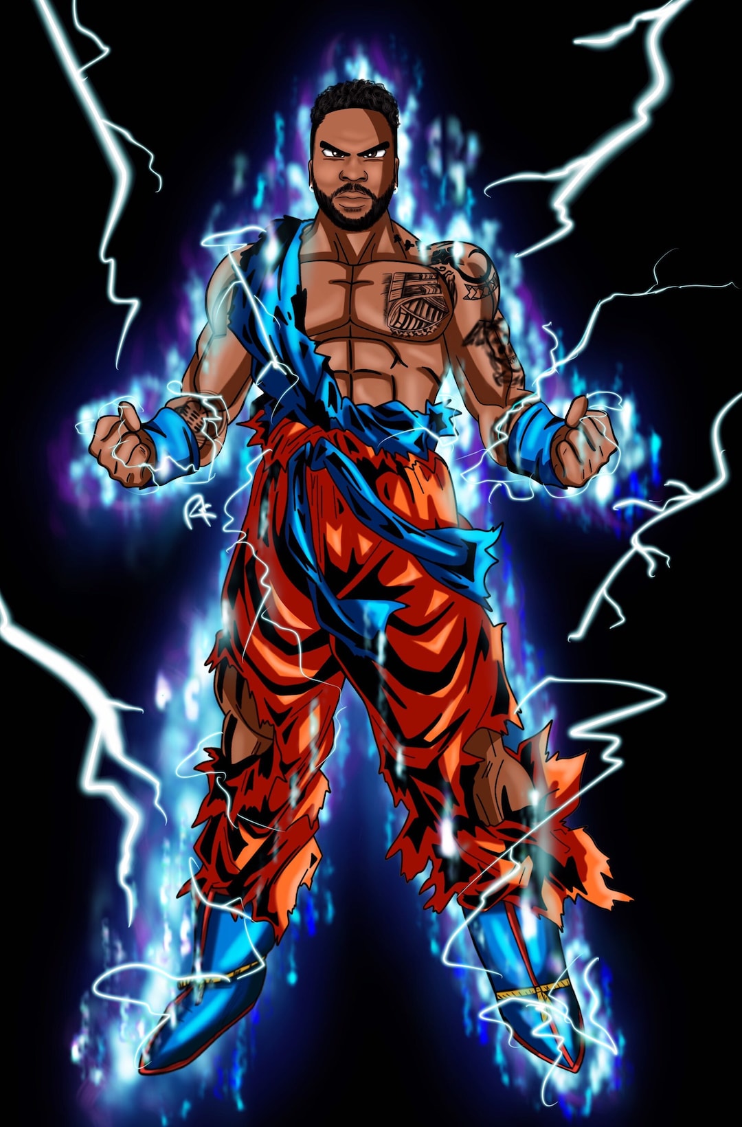 Custom Dragon Ball Z Portrait valentines Gift anniversary Gift for ...