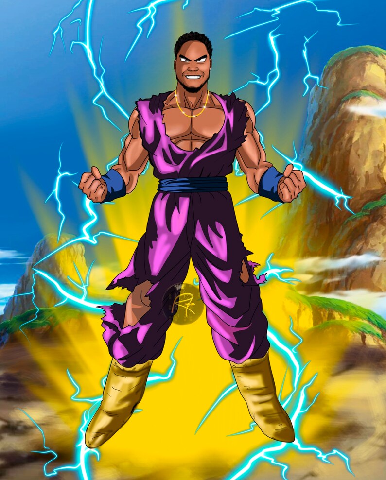 Dragon Ball Z Custom Portrait christmas Day Gift anniversary Gifts for ...