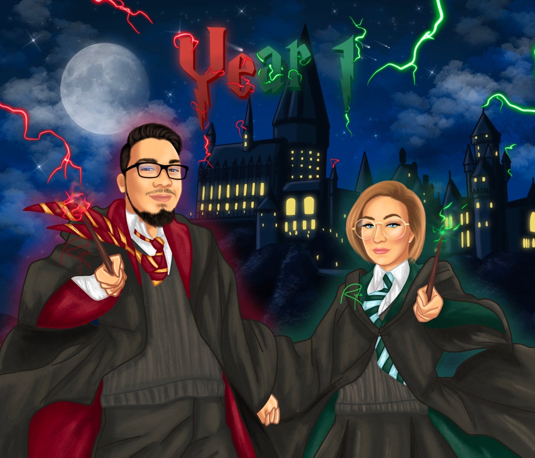 Wizard Portrait -father's Day Gift -personalized Gift -birthday Gift ...