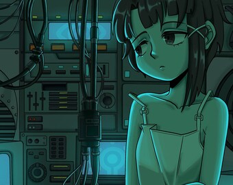 Serial Experiment Lain Art Print - Etsy