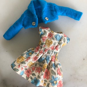 Blue Jacket and Floral Dress for Heidi Ott Ladies (1:12) the Doll is ...