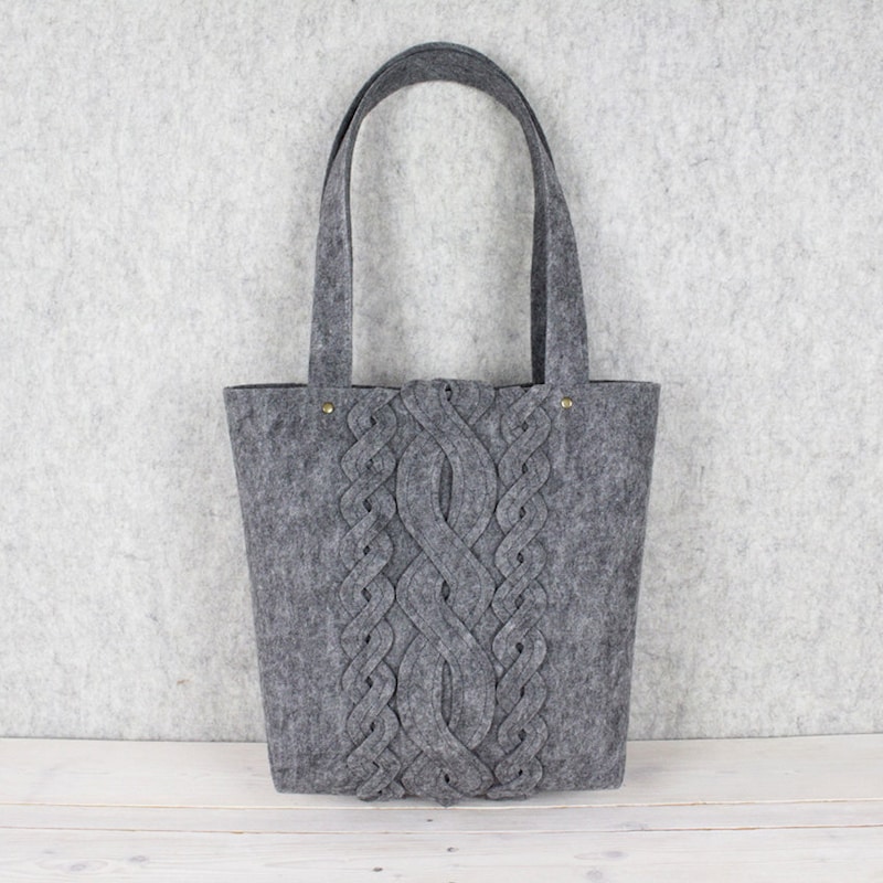 Felt Tote Bag - Etsy