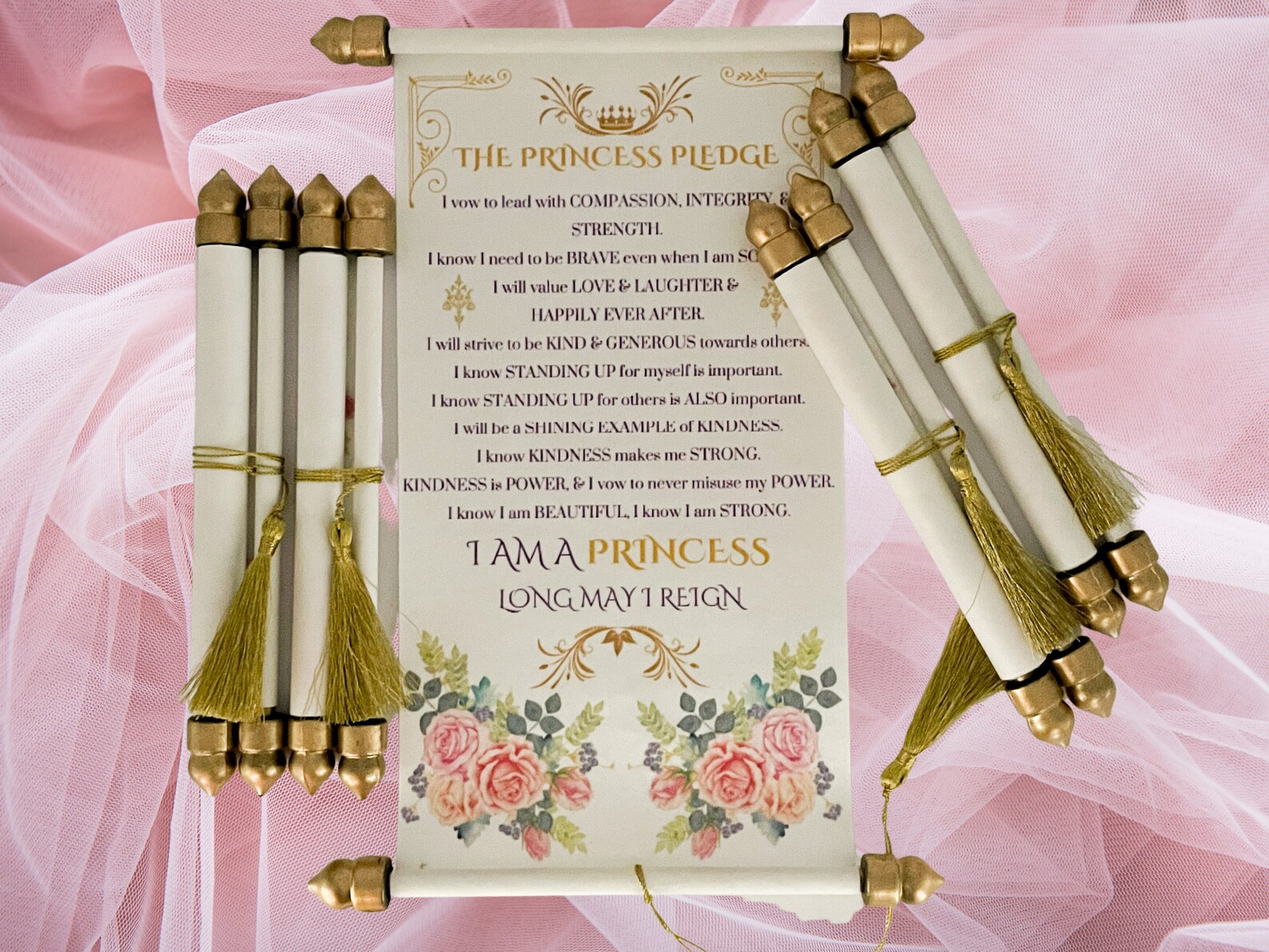 Princess Party Favors, Princess Pledge Scroll, Princess Coronation ...