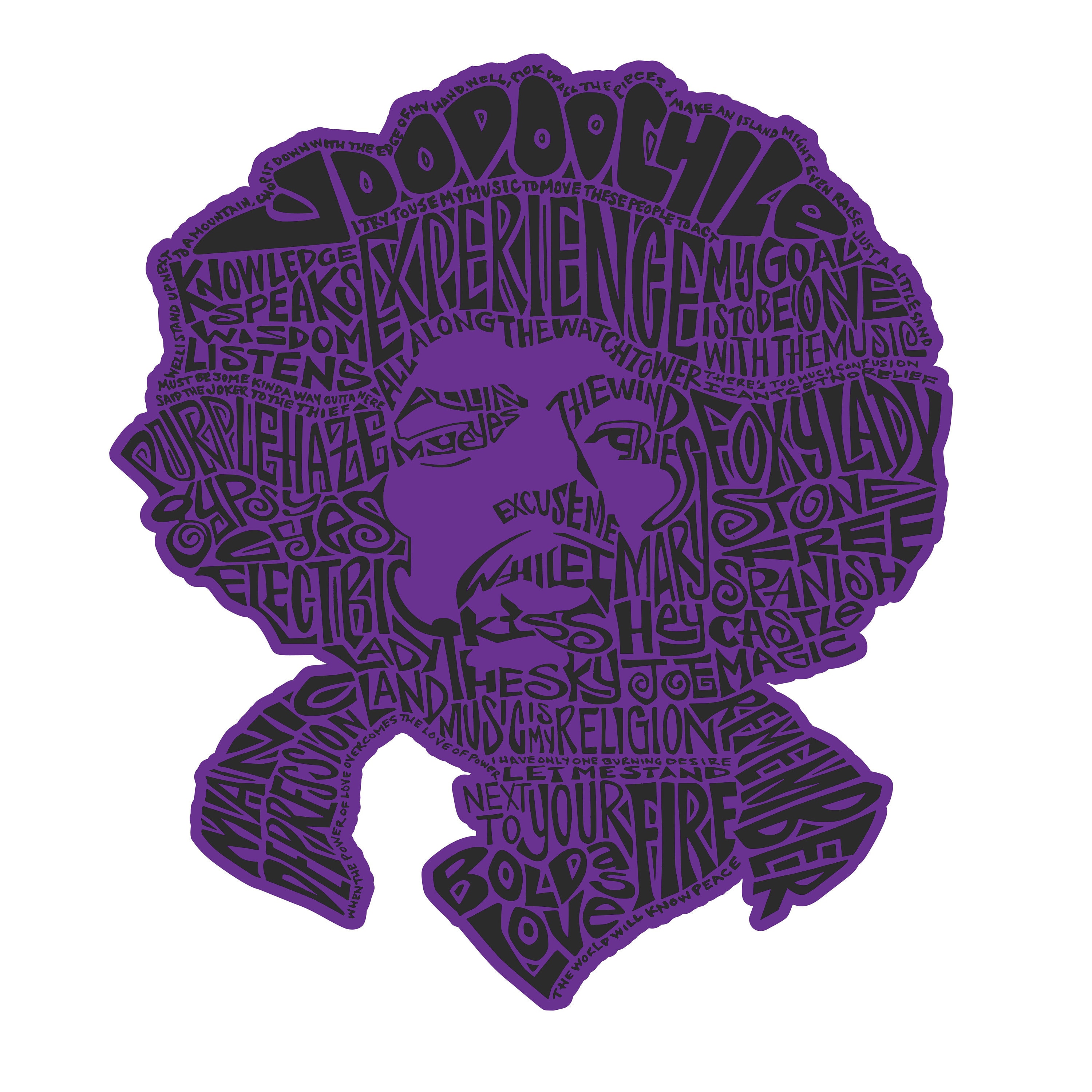 People - Music - Jimi Hendrix Art Portrait | Digital Cut File | SVG - Etsy