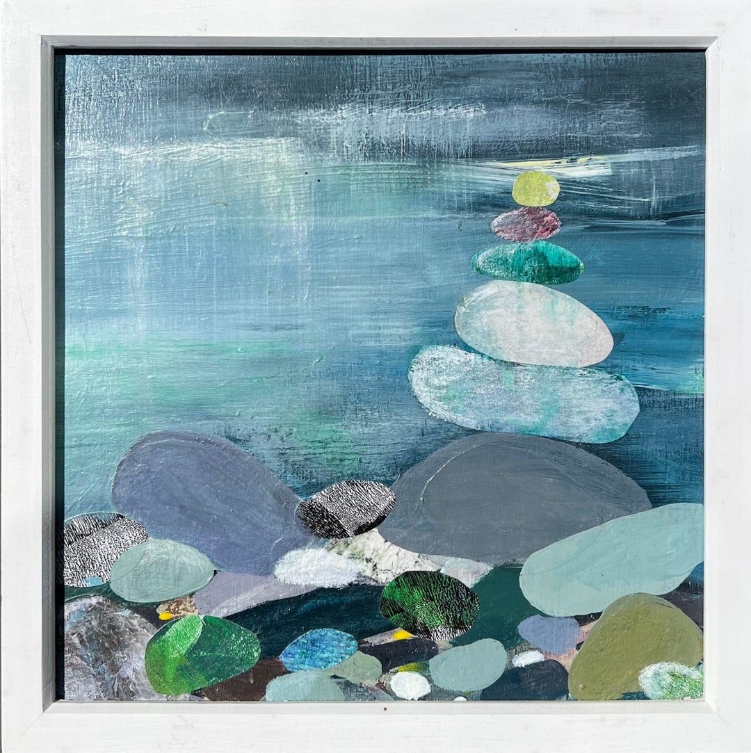 Pebble Pile Praa Sands, Cornwall - Fine Art Print, Fine Art Giclée ...