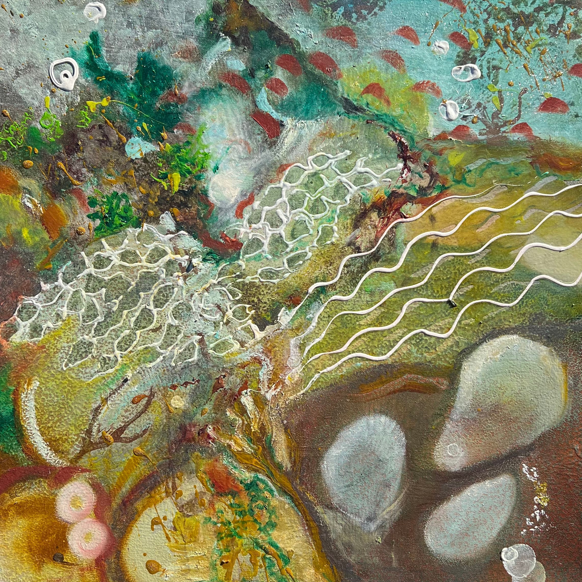 Rock Pool With Three Pebbles, Cornwall - Fine Art Print, Fine Art Print ...