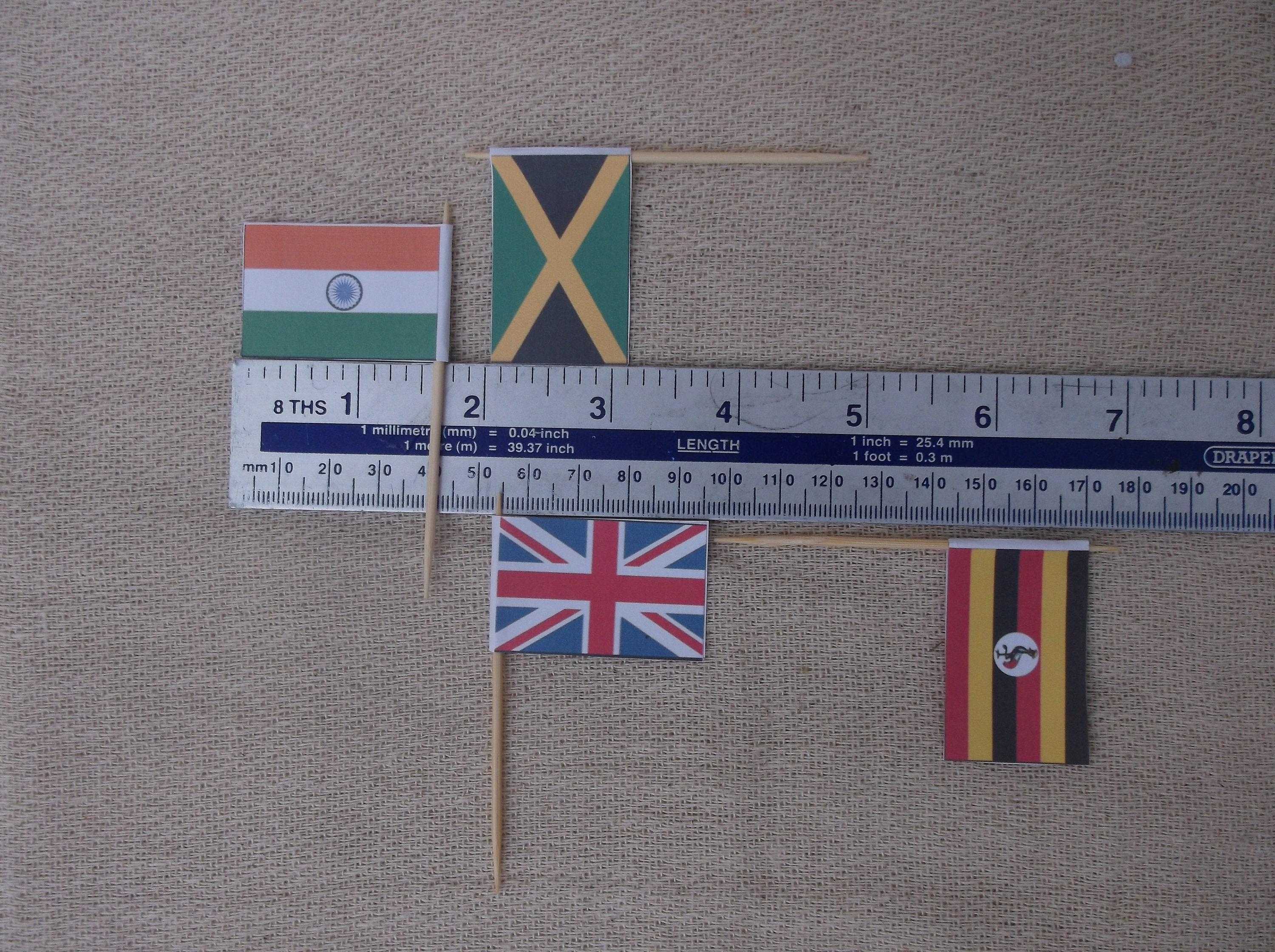 Cocktail Stick Flags Mini Cake Flags National Flags Country - Etsy UK