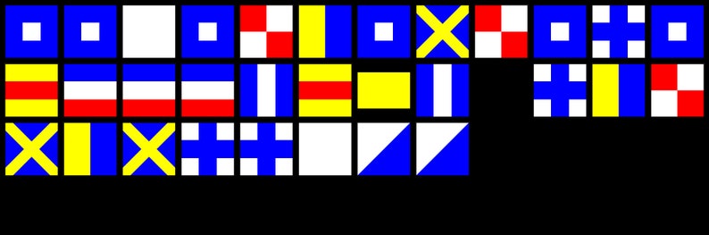 Trafalgar 'england Expects' Signal Flag Bunting: Nautical Garland - Etsy