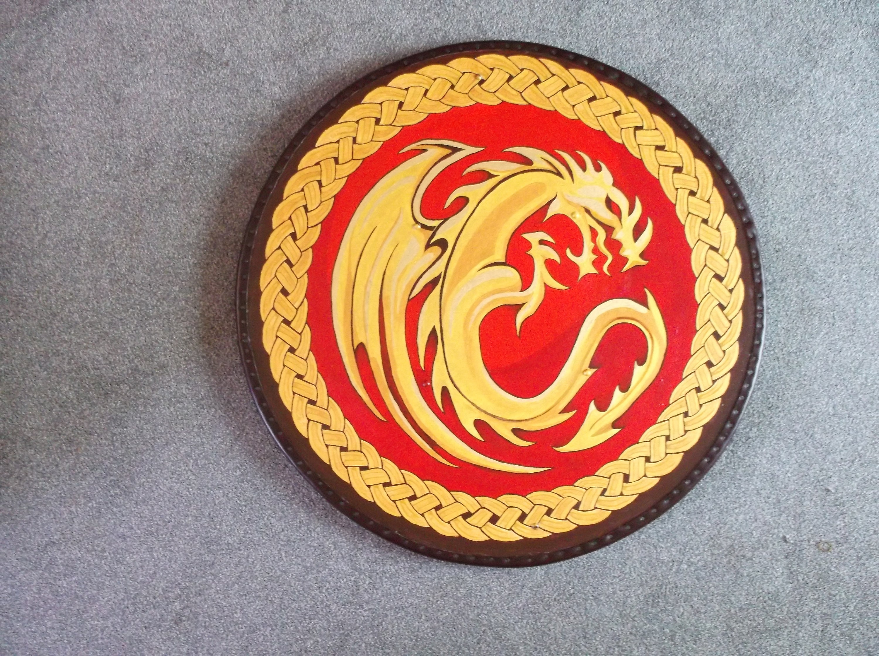 Complex Round Shield Knights Shield Re-enactment Combat - Etsy