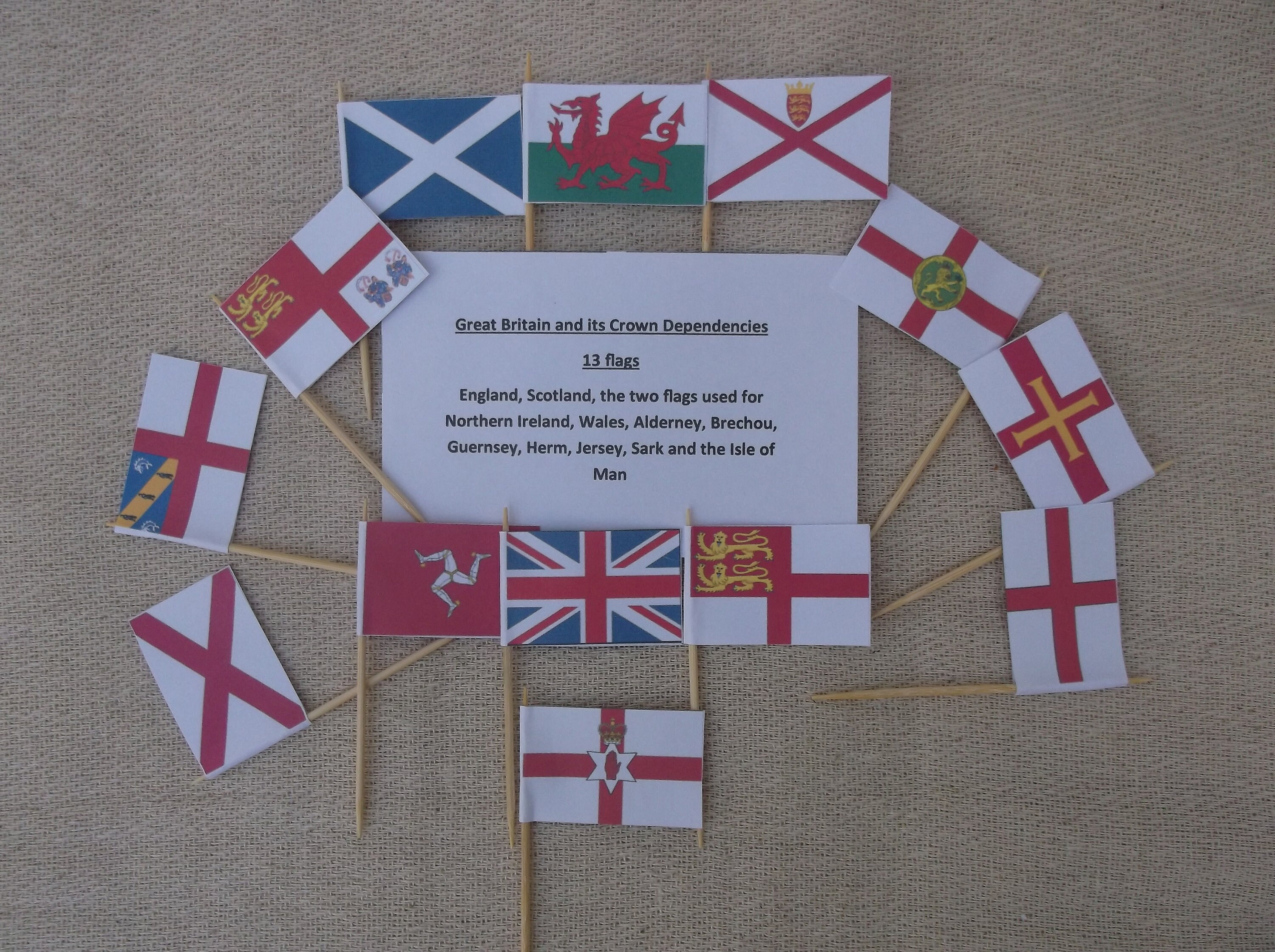 Cocktail Stick Flag Sets Mini Cake Flags Regional Flags | Etsy