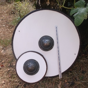 Blank Round Shield, Medieval Knight, Combat Ready, Re-enactment Shield ...