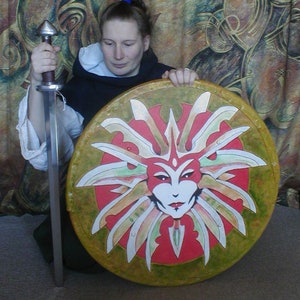 Complex Round Shield, Knights Shield, Re-enactment, Combat Ready, Early ...