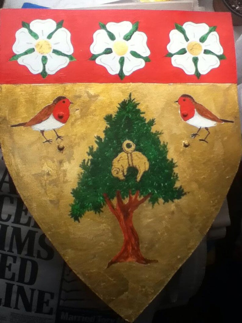 Small Heater Shield Plaque Decorative Flat Shield-shaped Wall | Etsy