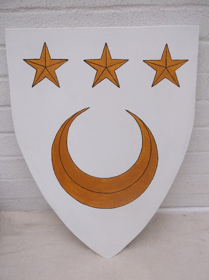 Basic Large Heater Shield Plaque Simple Decorative Flat - Etsy