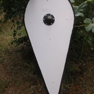 Blank Round Topped Kite Shield, Medieval Knight, Combat Ready, Re ...