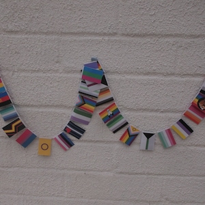 Tiny Rainbow Flags, LGBTQ+ Banners, Pride Flags Bunting, Diversity ...