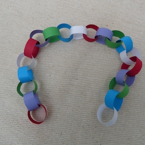 Mini Paper Chain, Classic Party Decoration, Paper Loop Garlands ...