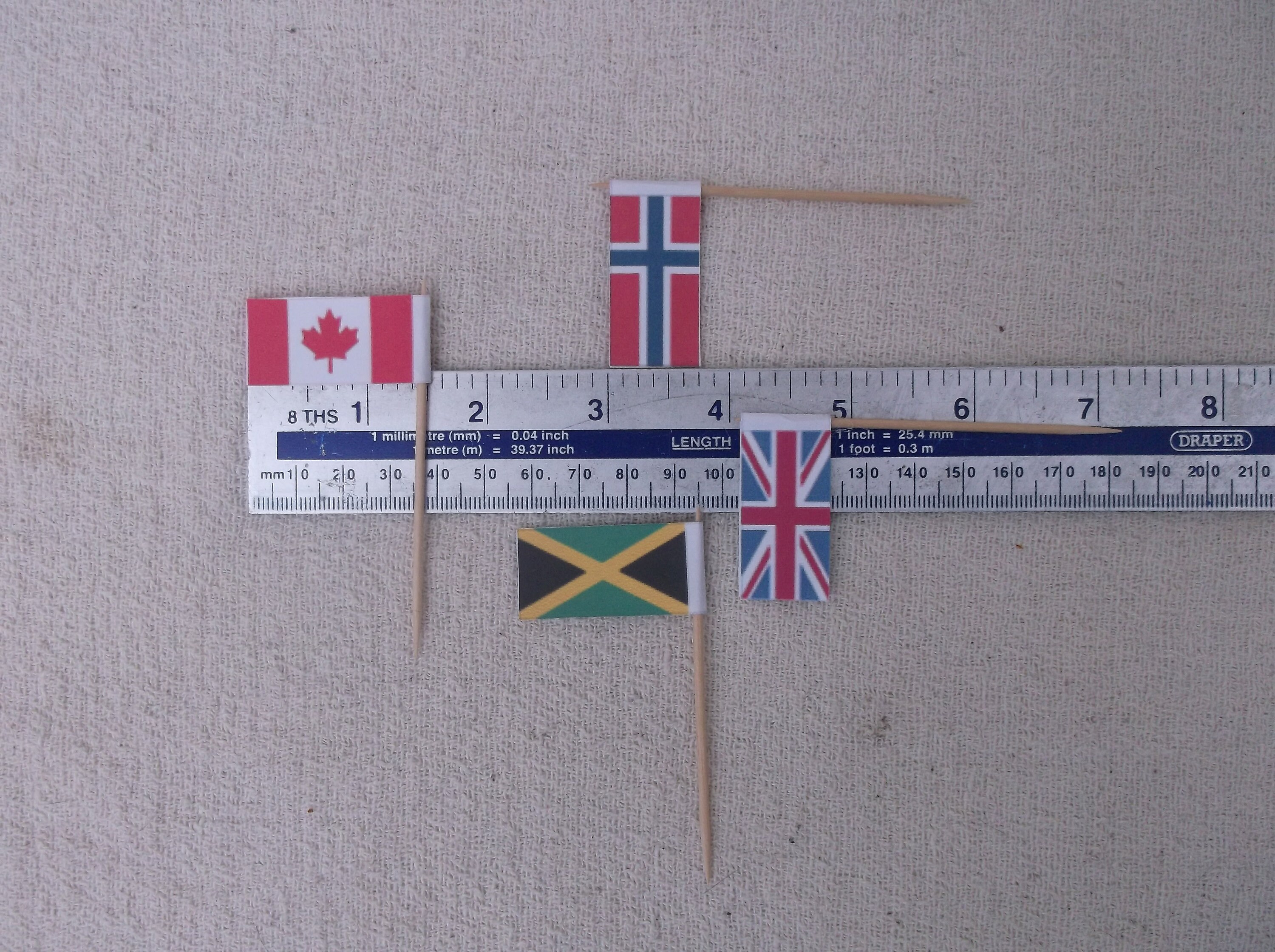 Cocktail stick flags mini cake flags National flags country | Etsy
