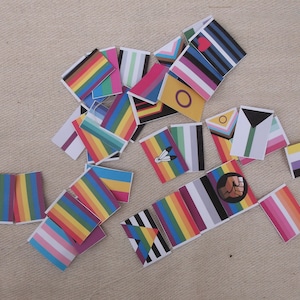 Tiny Rainbow Flags, LGBTQ+ Banners, Pride Flags Bunting, Diversity ...
