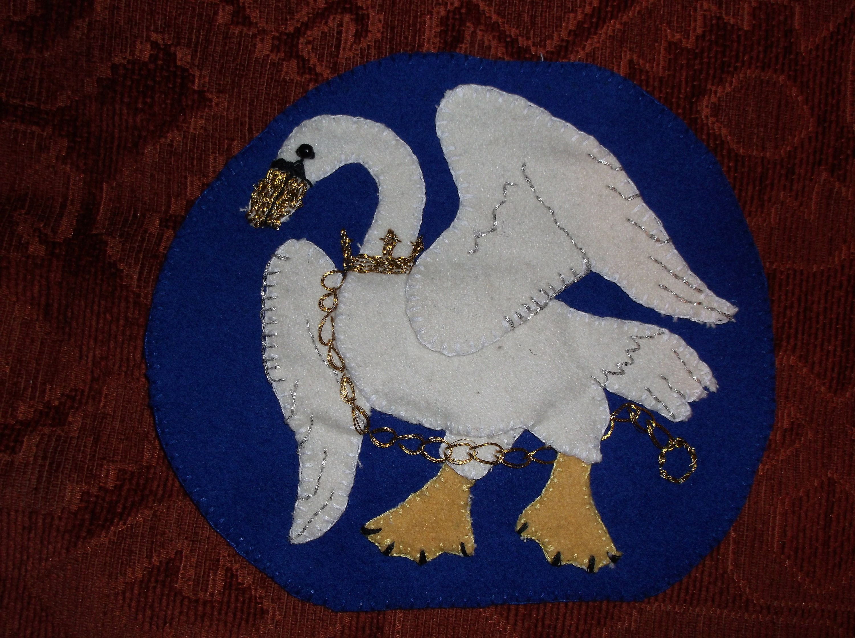 Royal Buckinghamshire Swan Livery Badge Crowned and Chained - Etsy