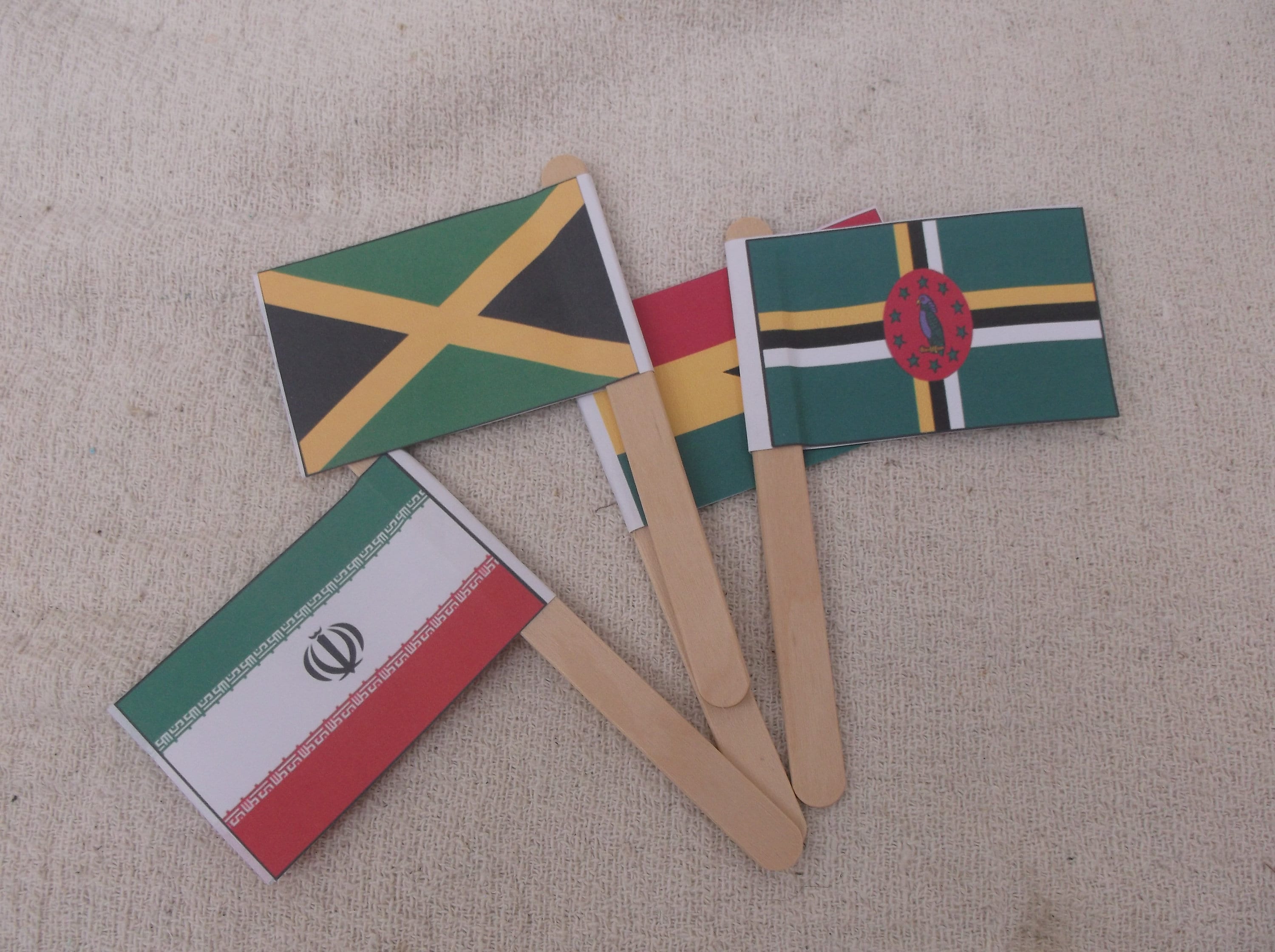 Banderas de palo de piruleta banderas de topper de pastel | Etsy