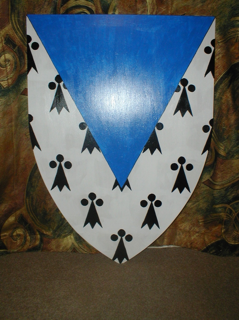 Basic Large Heater Shield Plaque Simple Decorative Flat - Etsy