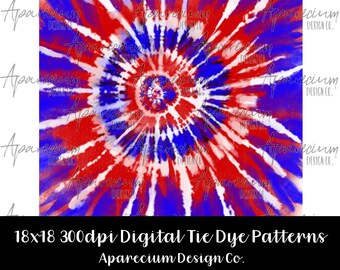 DIGITAL FILE Blue Tie Dye Digital Paper Set - Etsy
