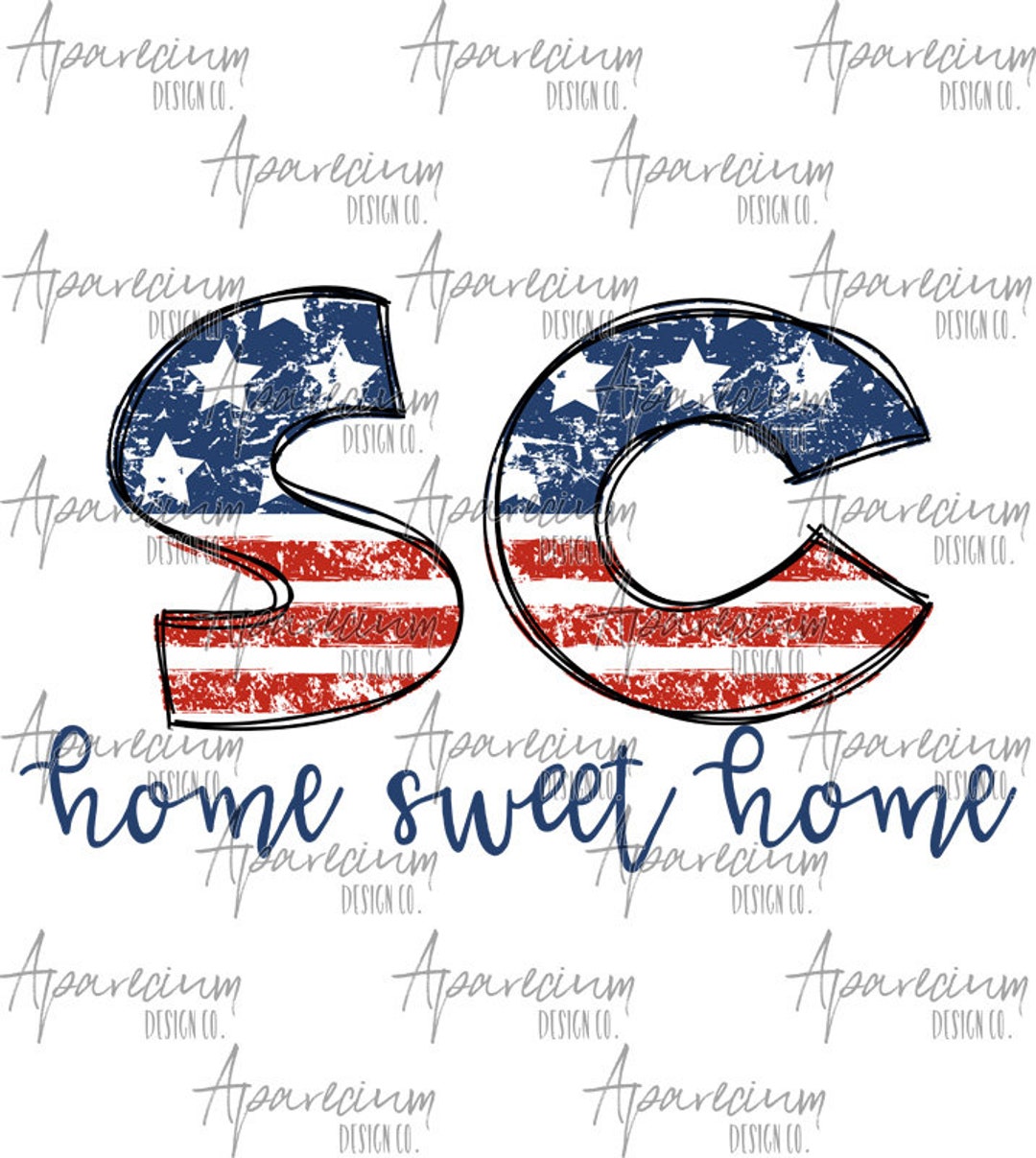DIGITAL FILE Distressed American Flag South Carolina State Abbreviation ...
