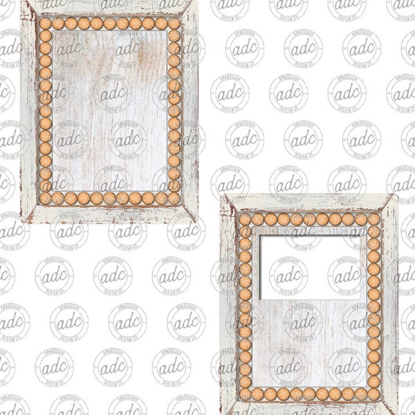 Wooden Beaded Frame - Etsy
