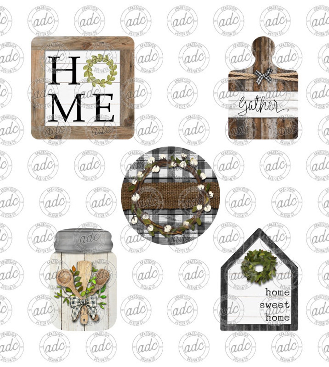 DIGITAL FILE Farmhouse Magnet Sublimation Design Bundle - Etsy