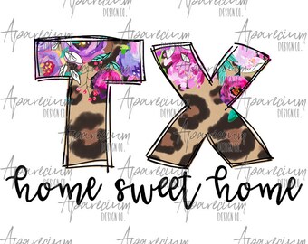 Leopard Texas Digital Design / PNG - Etsy