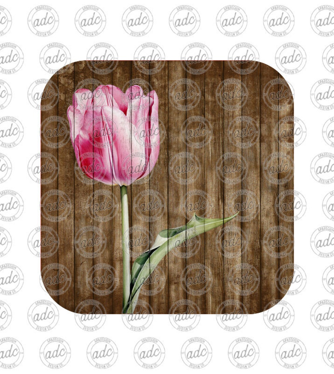 DIGITAL FILE April Birth Month Flower Tulip Jewelry Box Sublimation ...