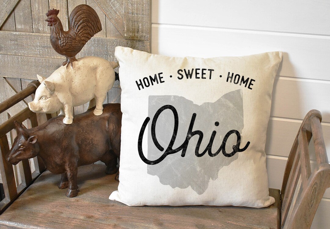 DIGITAL FILE Distressed State of Ohio Home Sweet Home Sublimation ...