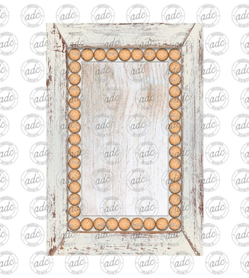 DIGITAL FILE Wooden Bead Frame Garden Flag Sublimation Template - Etsy