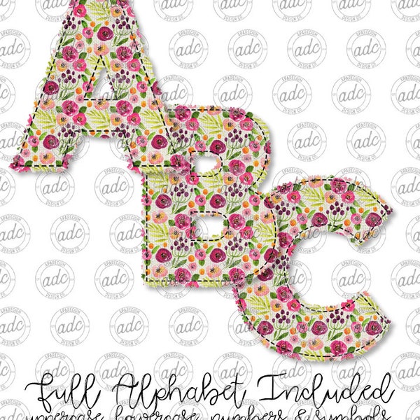Floral Alphabet - Etsy