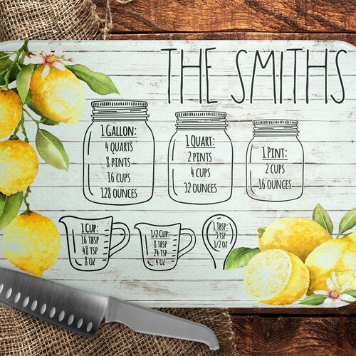 Measurement Cutting Board Design Kitchen Sublimation Images - Etsy