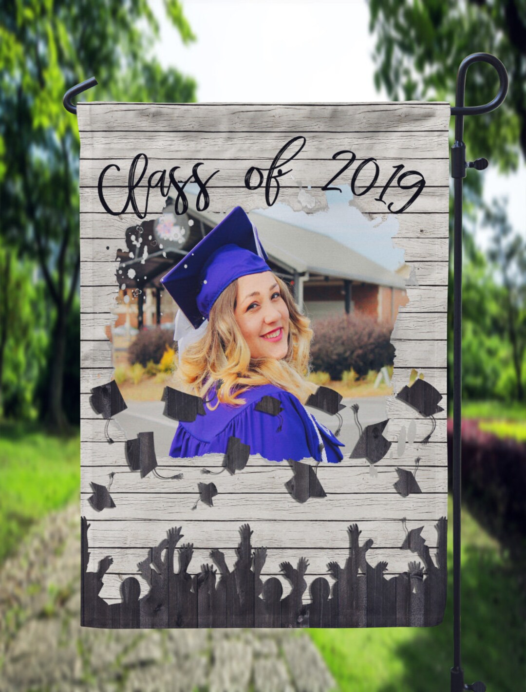 DIGITAL FILE Graduation Photo Garden Flag Sublimation Template - Etsy