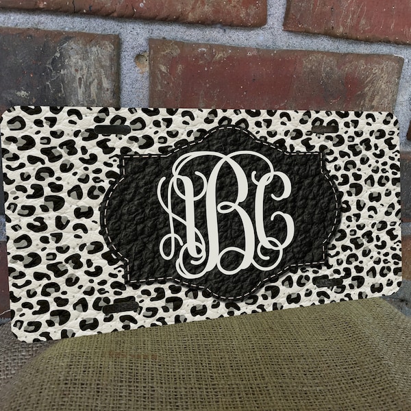 Leopard Print License Plate - Etsy