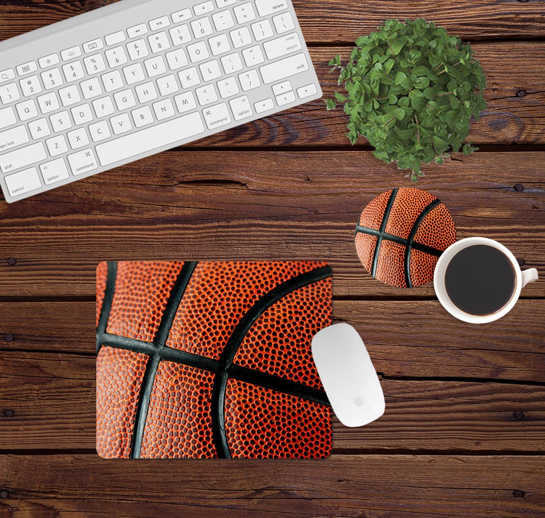 DIGITAL FILE Basketball Mouse Pad and Coaster Desk Set Sublimation ...