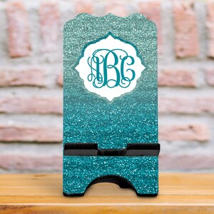 DIGITAL FILE Teal Ombre Glitter Phone Stand Sublimation Template - Etsy