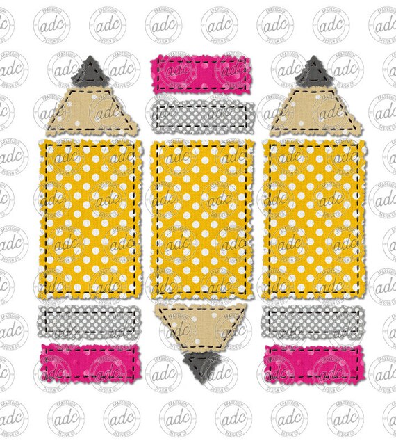 Home & Living Wall Decor Applique Look Polka Dot Pencil Sublimation ...