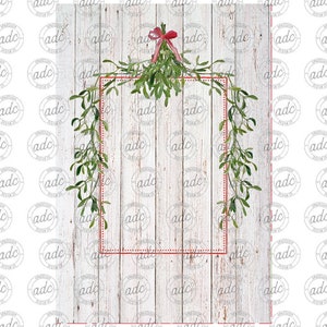DIGITAL FILE Christmas Mistletoe Frame Christmas Garden Flag ...
