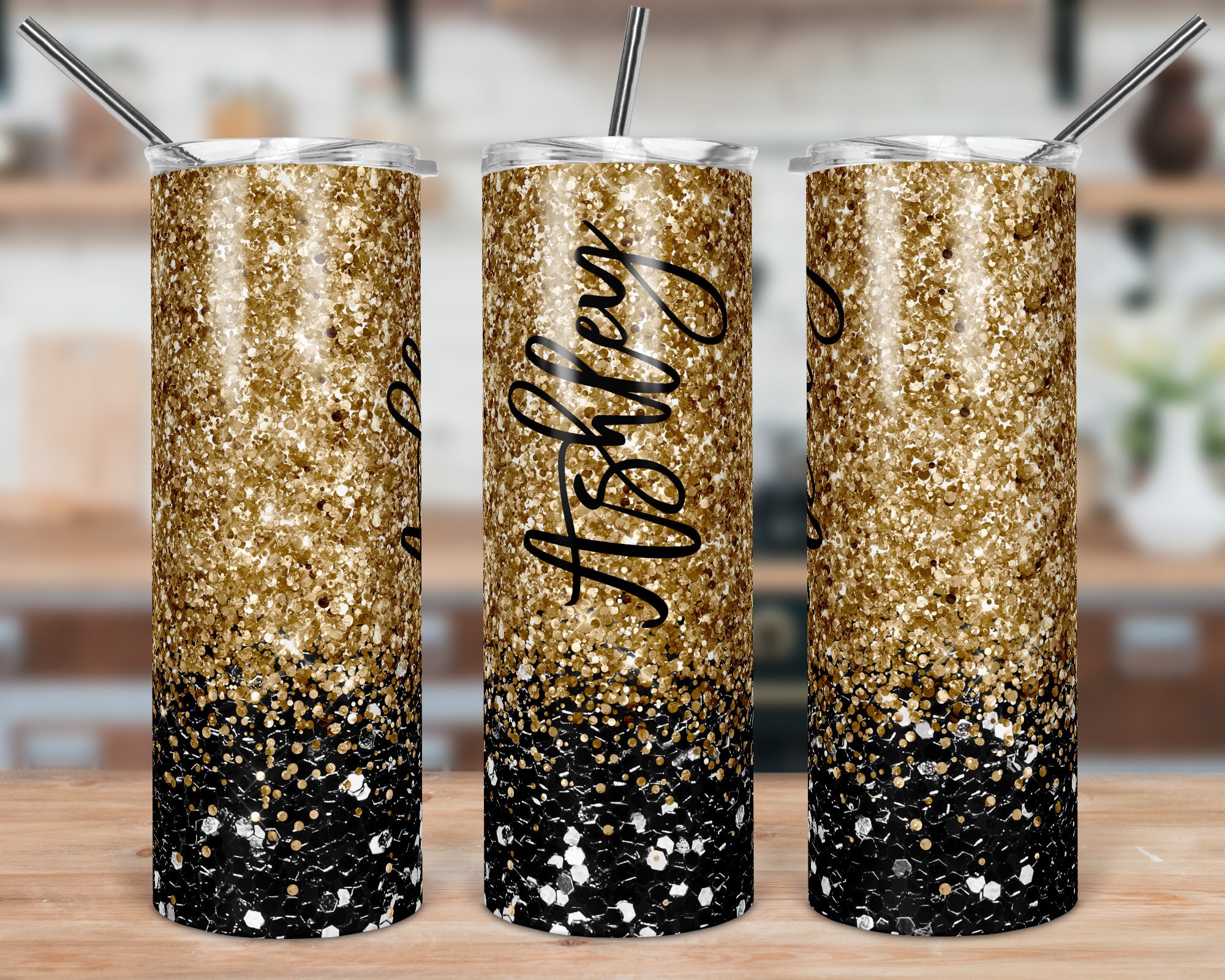 Gold Glitter 30oz Skinny Tumbler Gold Sublimation Design Template ...
