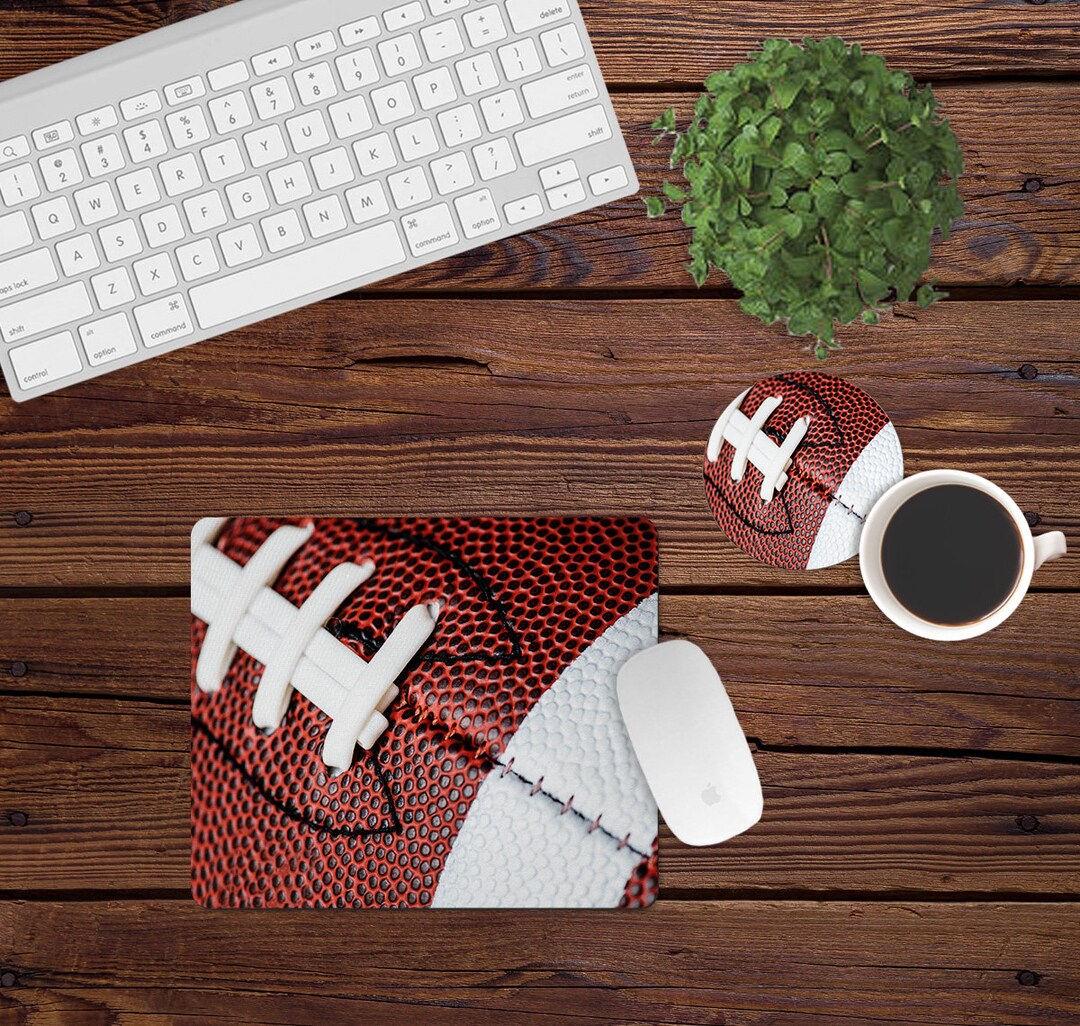 DIGITAL FILE Football Mouse Pad and Coaster Desk Set Sublimation Design ...