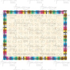 DIGITAL FILE Children's Numbers 1-100 Handwriting Practice Dry Erase ...