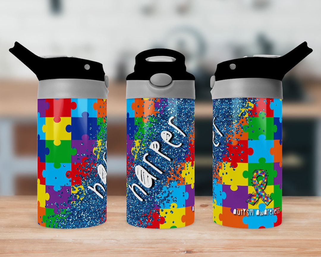DIGITAL FILE Autism Awareness Kid's Tumbler Sublimation Design - Etsy