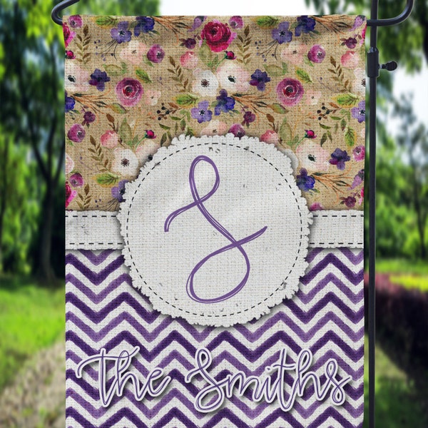 Chevron Burlap Flag - Etsy