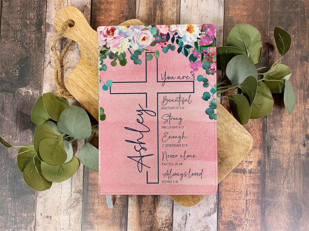 DIGITAL FILE You Are Cross Floral Scripture Notebook Journal ...