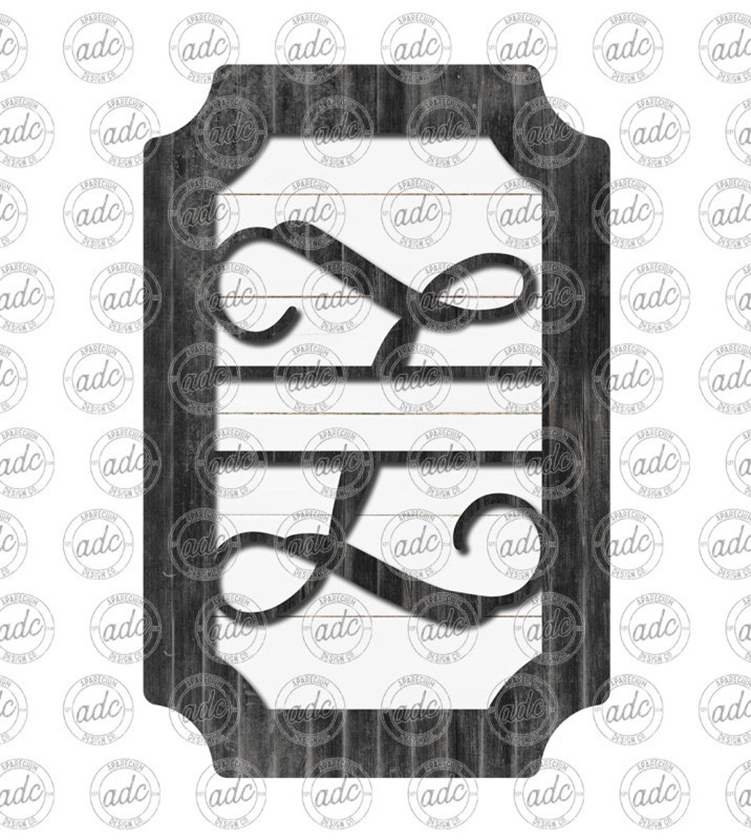 DIGITAL FILE Letter Z Fancy Shaped Split Monogram Ribbon Holder Door ...